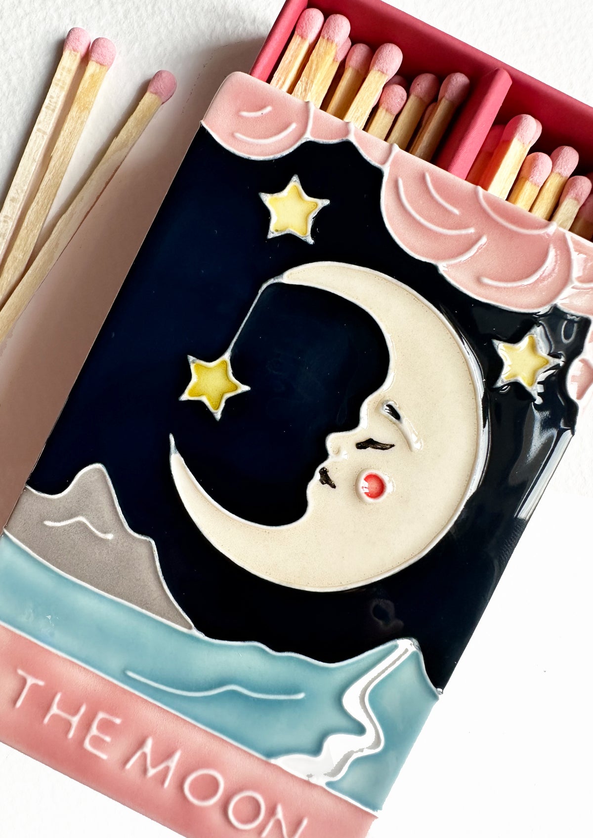 The Moon II Ceramic Matchbox
