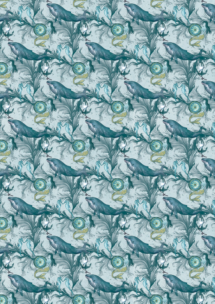 Luxury Wrapping Paper - 5 Sheets - Deep Dive