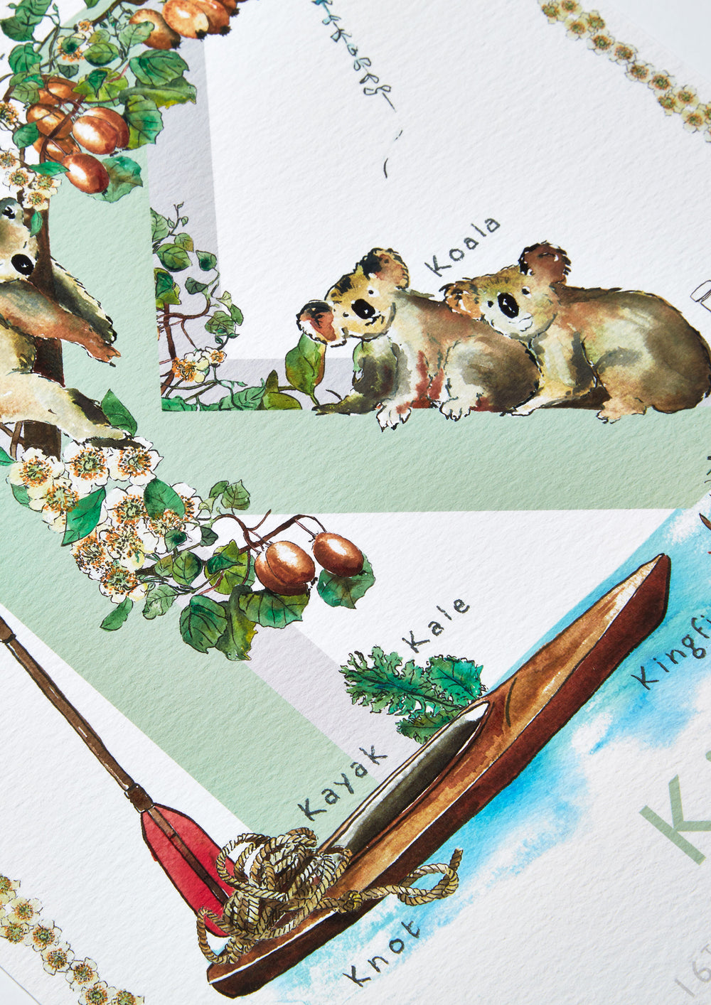 'K is For' Alphabet Nursery Art Print