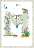 'M is For' Alphabet Nursery Art Print