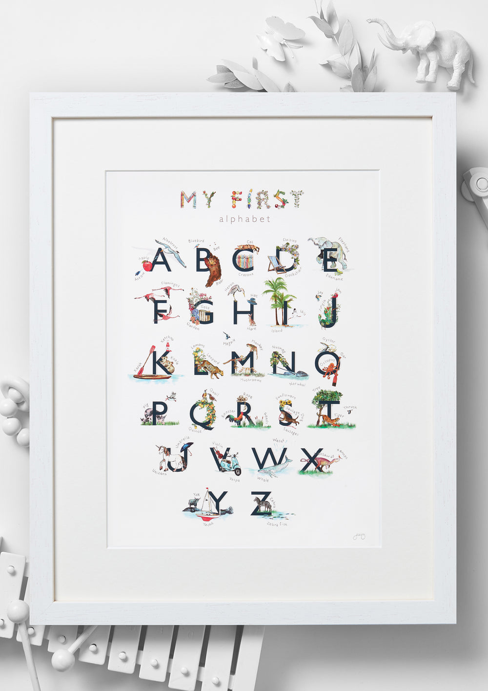 My First Alphabet' Nursery Art Print