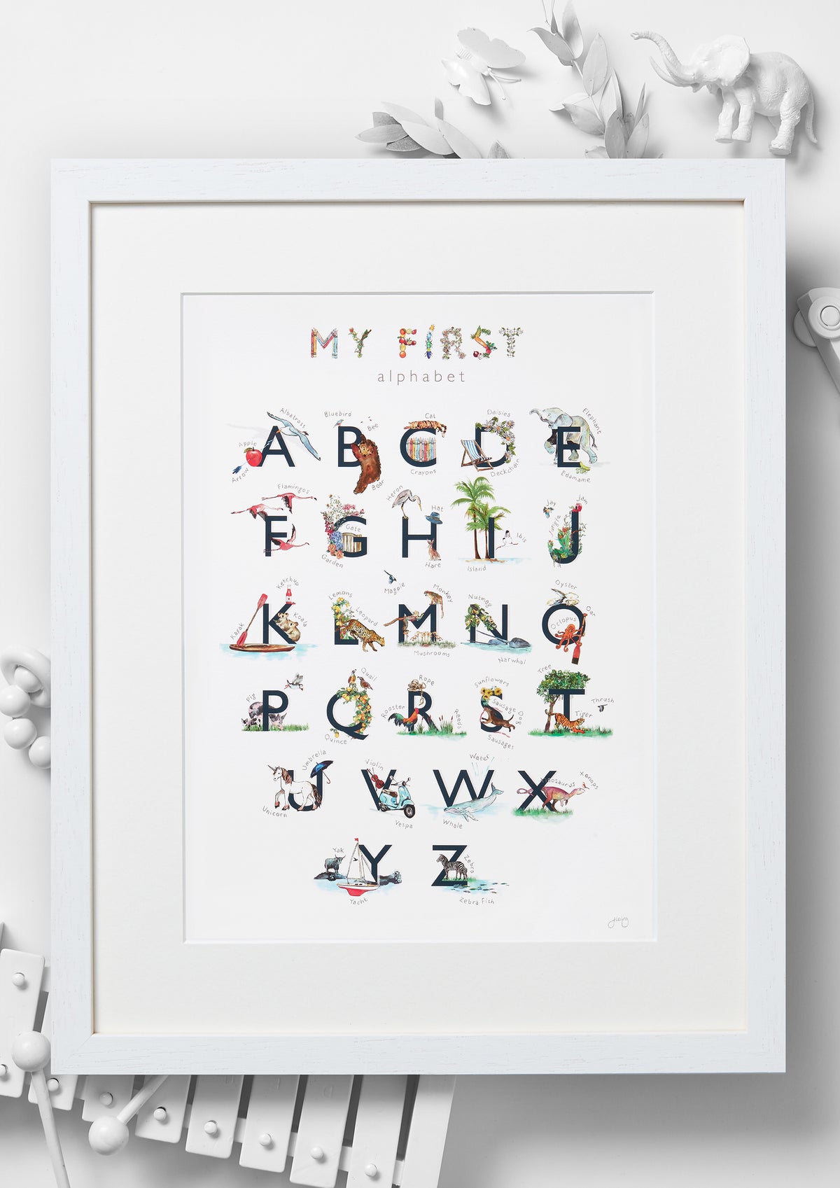 My First Alphabet' Nursery Art Print